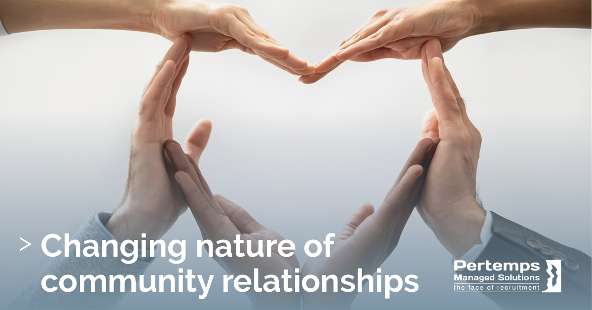 The changing nature of community relationships in modern businesses ...